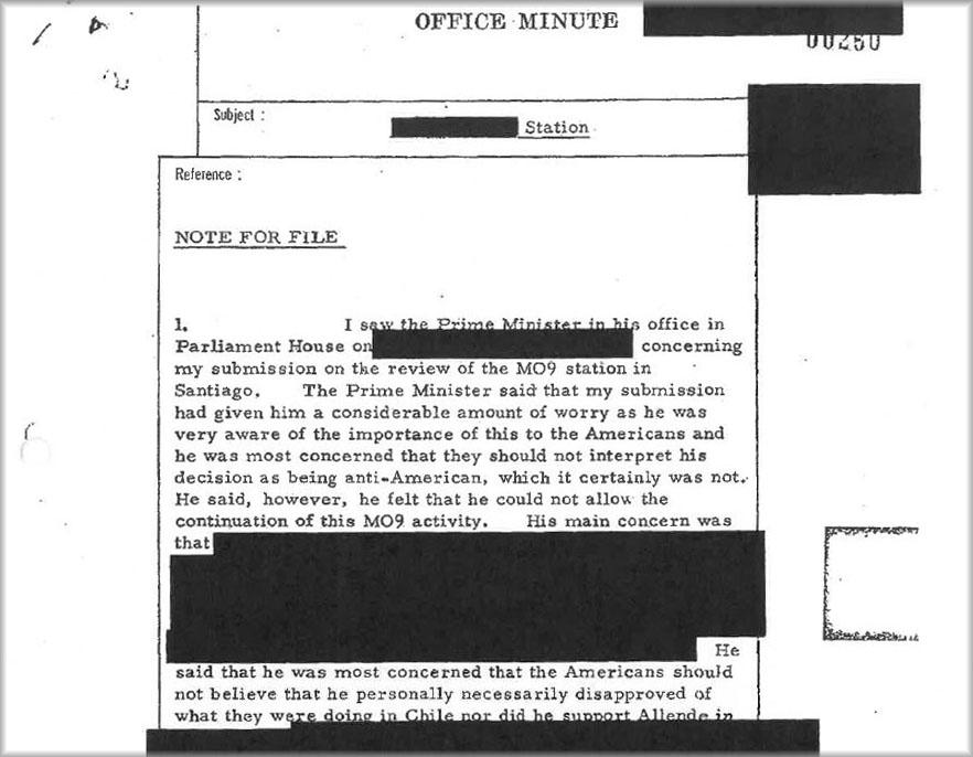 Australian Spies Aided and Abetted CIA in Chile | National Security Archive